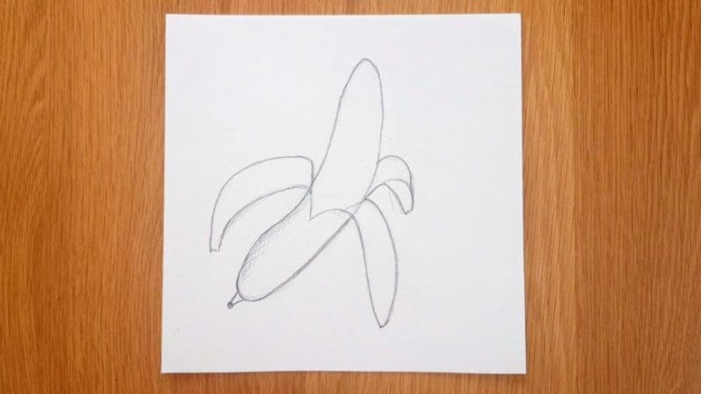 How To Draw A Banana Step By Step - 8 Easy Steps!
