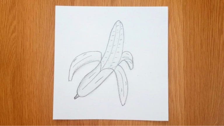 How To Draw A Banana Step By Step - 8 Easy Steps!